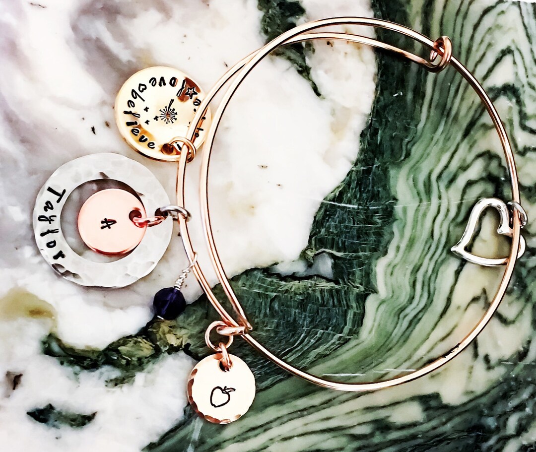 Adjustable Expandable Bangle Bracelet - Four Different Metals to Choose ...