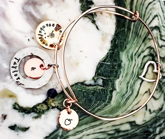 Adjustable Expandable Bangle Bracelet Four Different Metals | Etsy