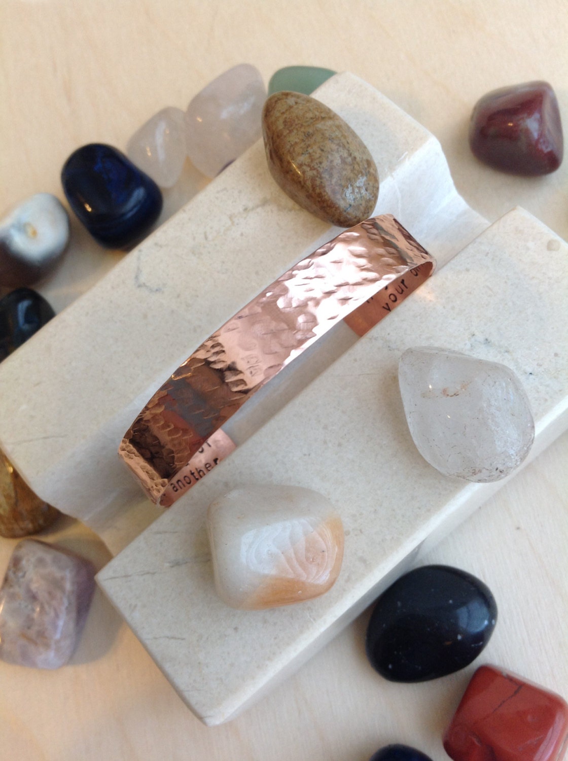 Inspirational Jewelry, Inspirational Bracelet, Custom Stamped Copper ...