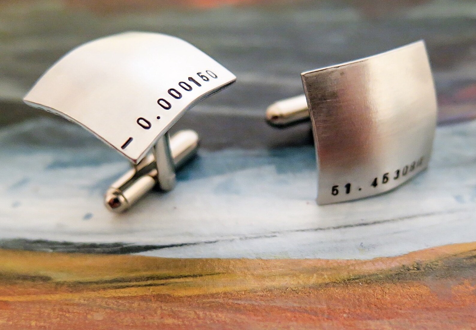 Engagement Custom Cuff Links - Wedding Father of Groom Bride Cufflinks ...