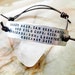 Storybook Tiny Letters Leather Corded Bracelet Hand Stamped Bracelet ...