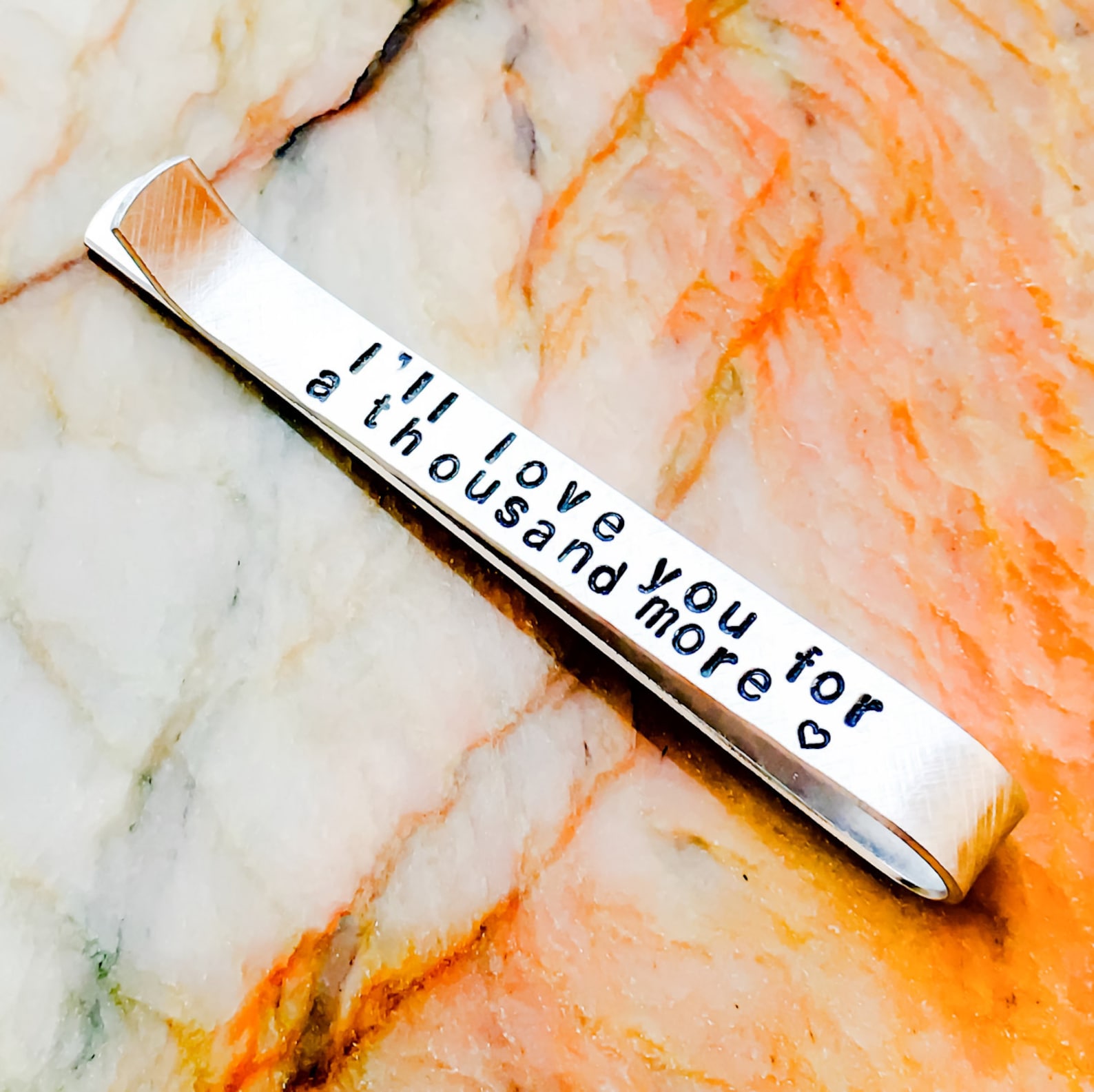Custom Tie Bar Personalized Tie Bar Hand Stamped Tie Bar - Etsy