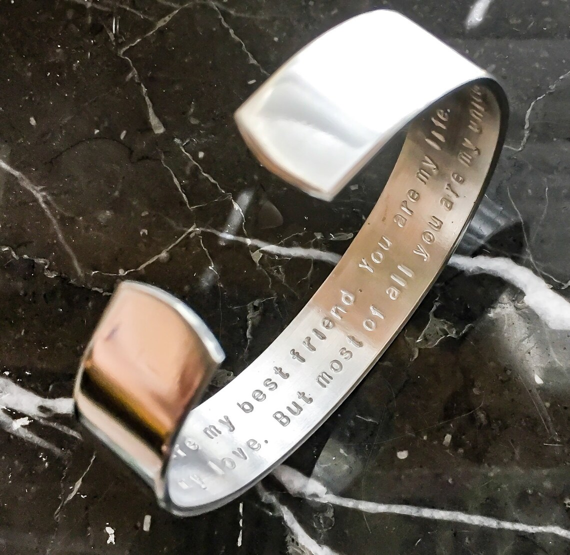 Message Bracelet With a Bible Verse Personalized Cuff With - Etsy