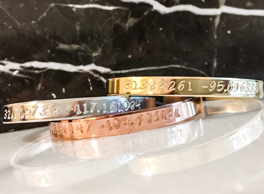 Happy Kind Words Stamped 4ever in Metal, Hostess Gift, Push Expecting ...