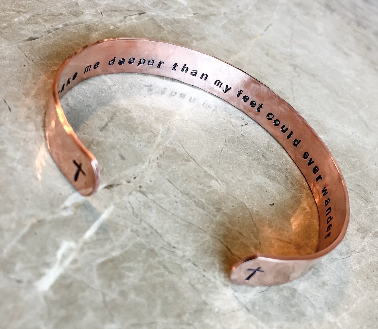 Agape Love in Greek or English, or Your Mantra on Custom Hand Stamped ...