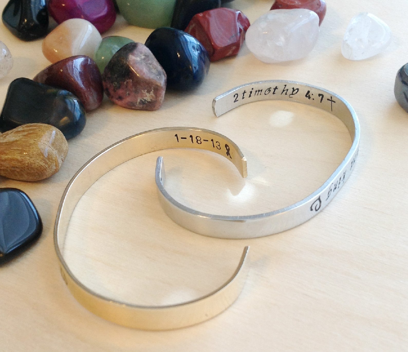 Hand Stamped Bracelet Custom Hand Stamped Bracelet | Etsy