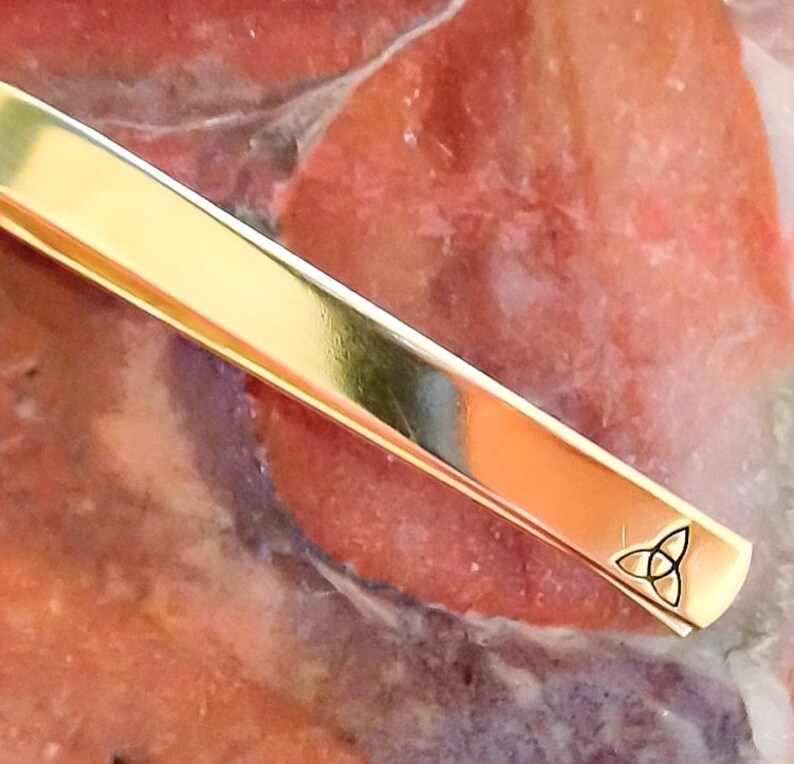Custom Tie Bar - Personalized Tie Bar - Hand Stamped Tie Bar – Neck Tie ...