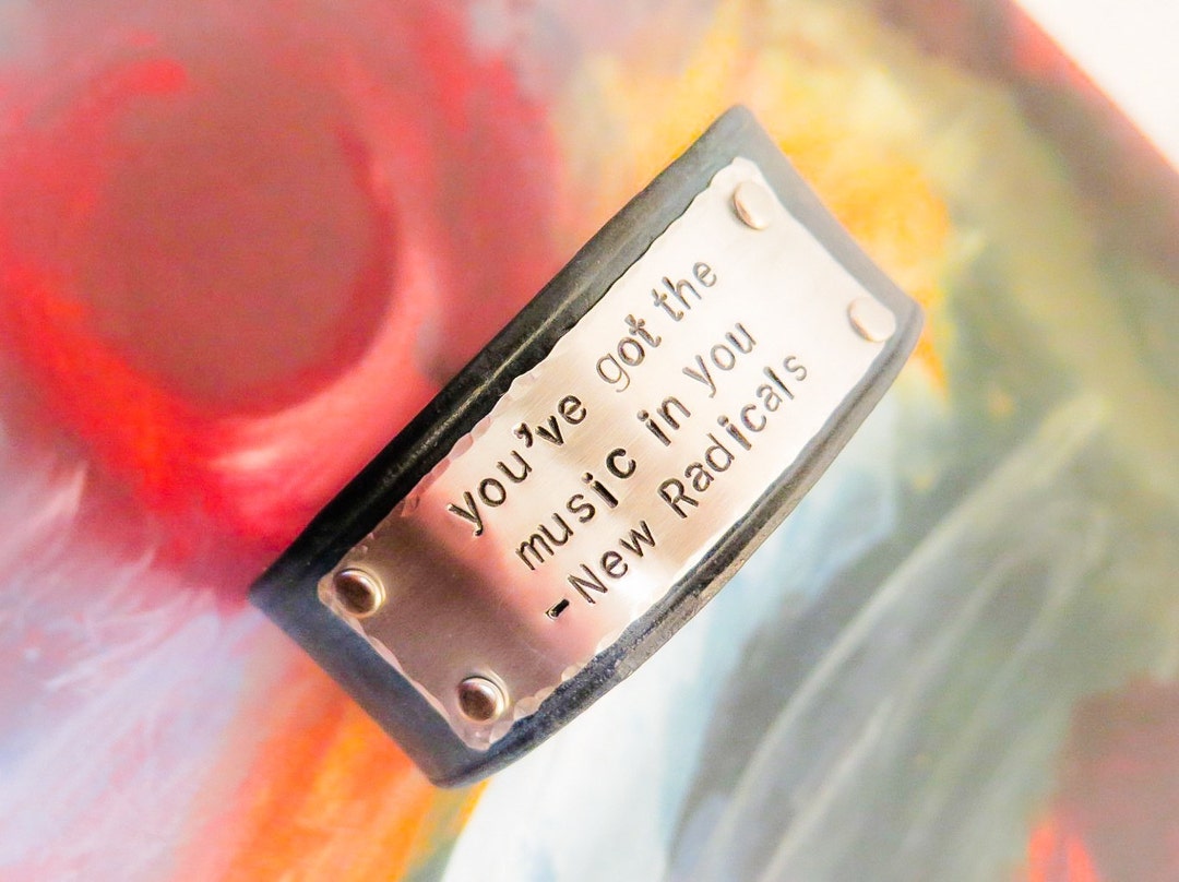 Superior Leather Cuff, Personalized Leather Cuff Bracelet, Custom Metal ...