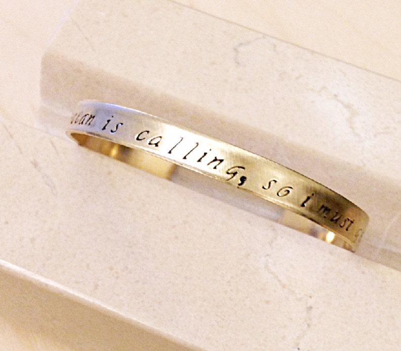 Personalized Metal Bracelet Custom Hand Stamped Bracelet - Etsy
