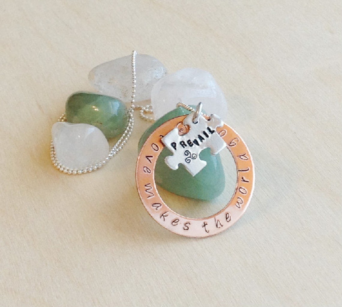 Hand Stamped Necklace - Stamped Necklace - Personalized Stamped ...