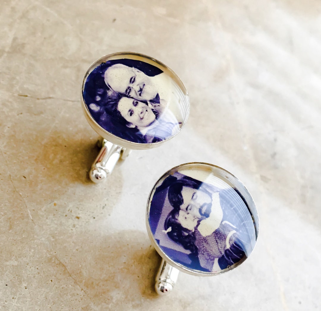 WATERPROOF Personalized Photo Cufflinks Customized With Your Photo ...