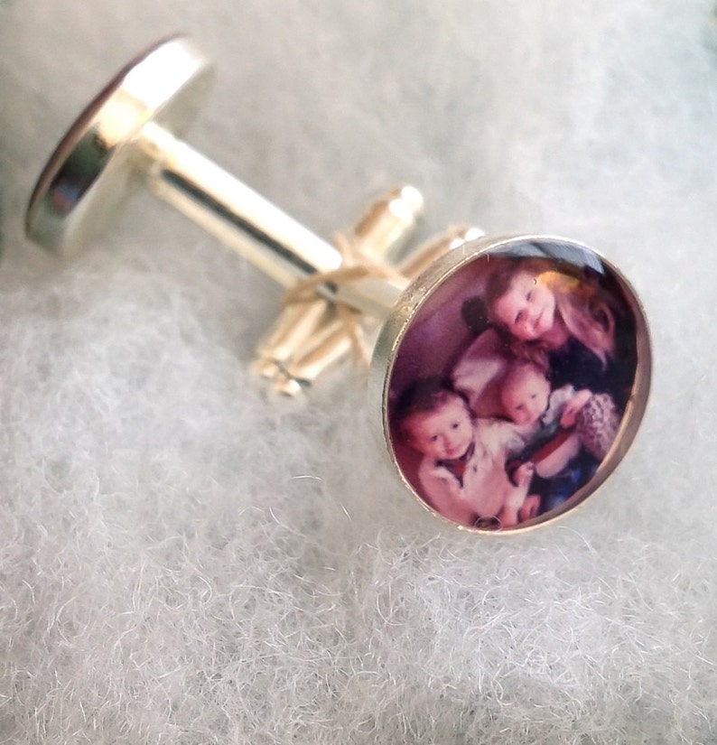 WATERPROOF Custom Photo Cufflinks Personalized With Your Photo - Etsy