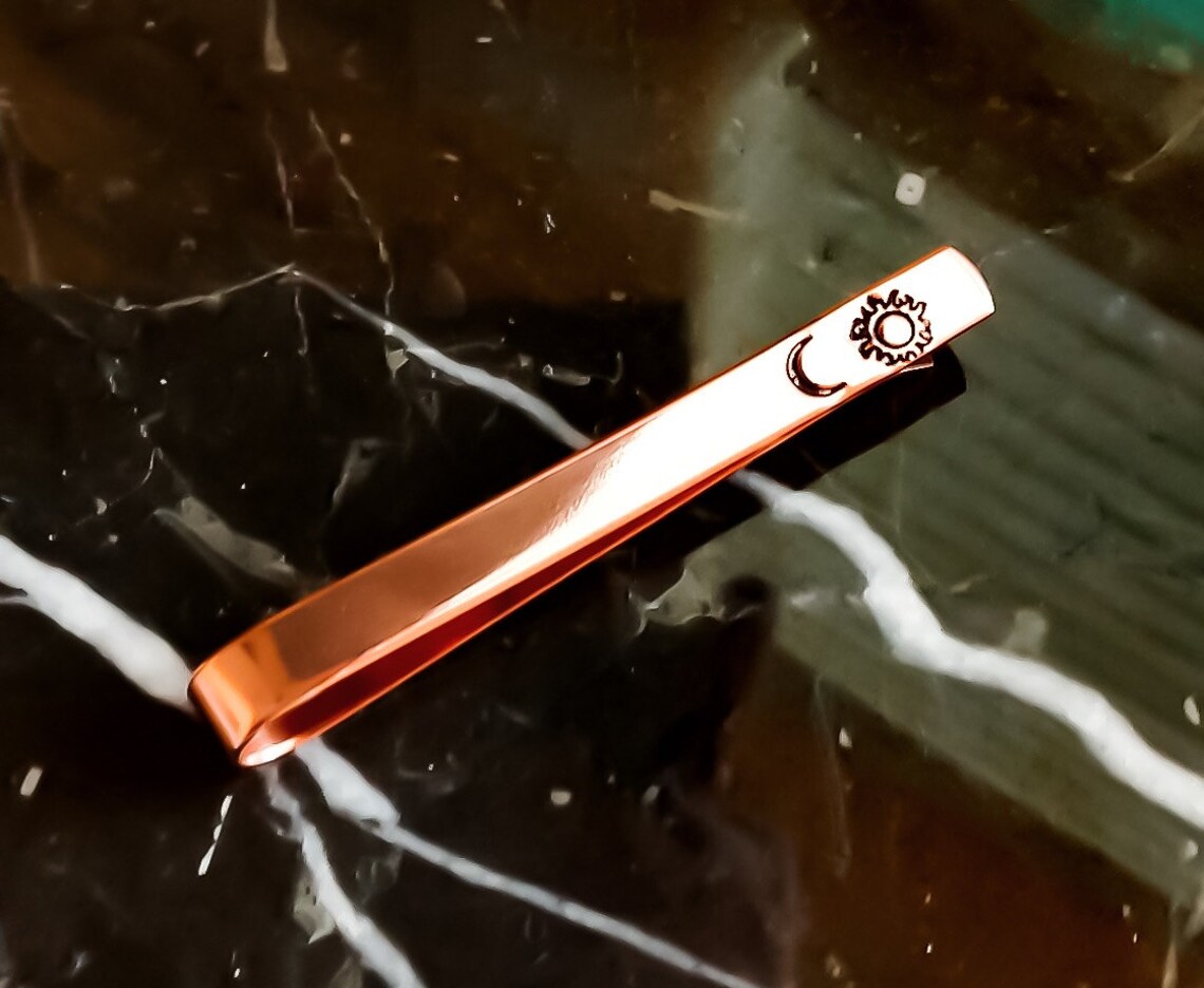 Custom Tie Bar - Personalized Tie Bar - Hand Stamped Tie Bar – Neck Tie ...