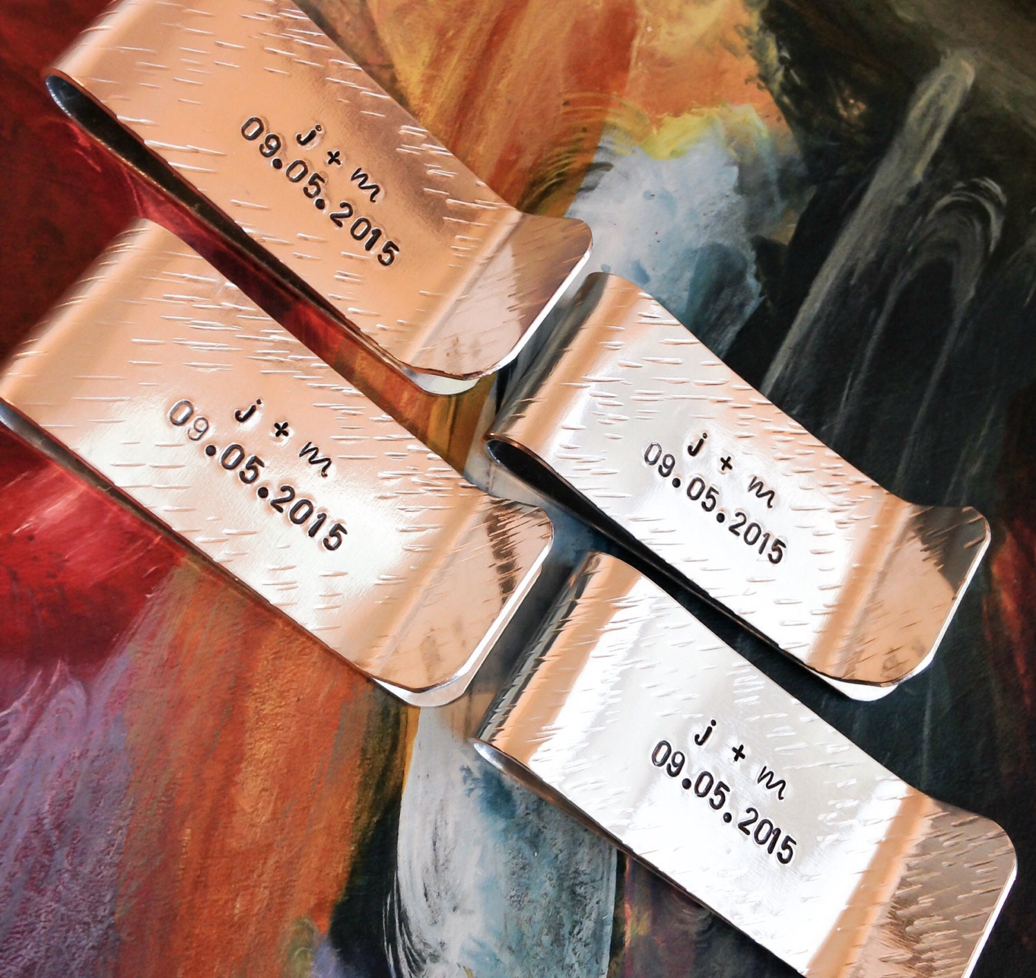 Customized Money Clip Hand Stamped Metal Money Clip Custom | Etsy