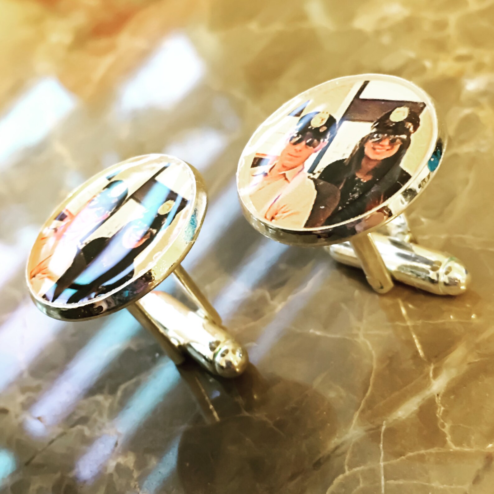 WATERPROOF Custom Photo Cufflinks Personalized With Your Photo - Etsy