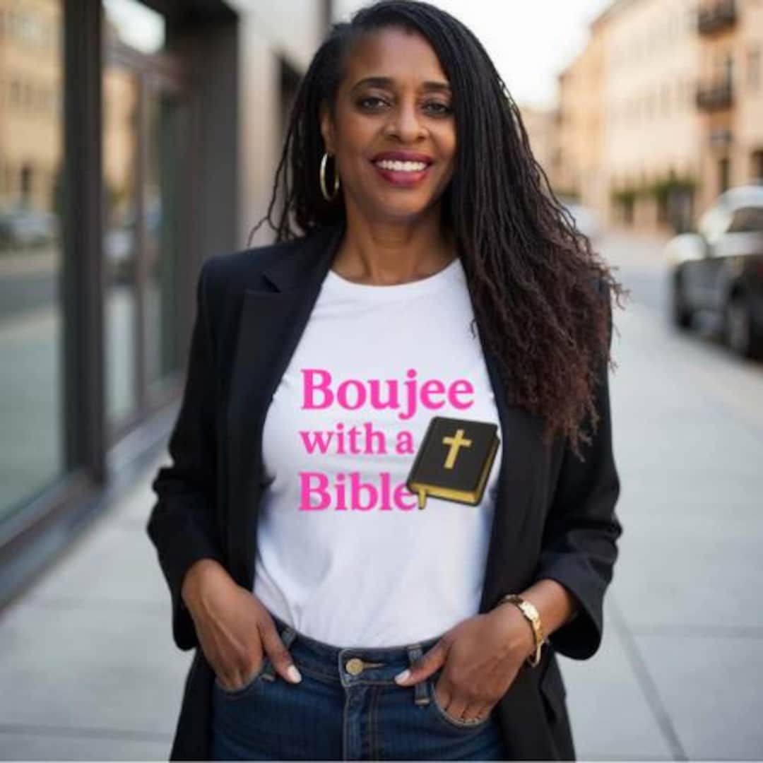 Boujee With a Bible PNG | Christian Digital Download | Faith-based Sublimation Design | Black ...