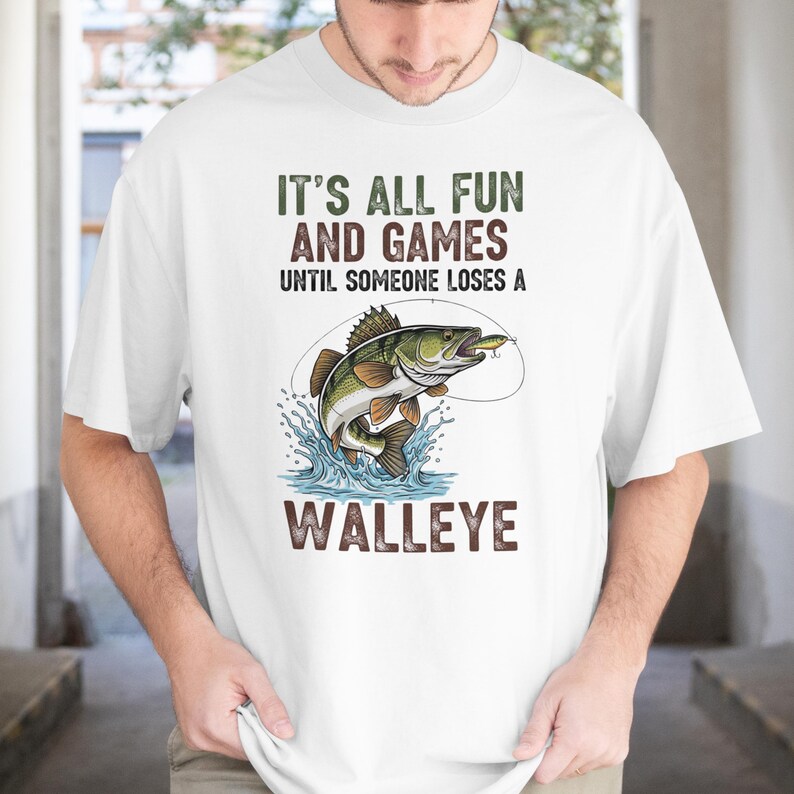 Funny Walleye Lover Fishing PNG, Outdoor Sublimation Graphic, Lake Life ...