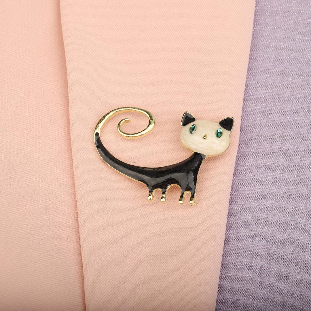 Cat Brooch | Cute Brooch | Suit/coat Accessory | Handmade Jewelry ...