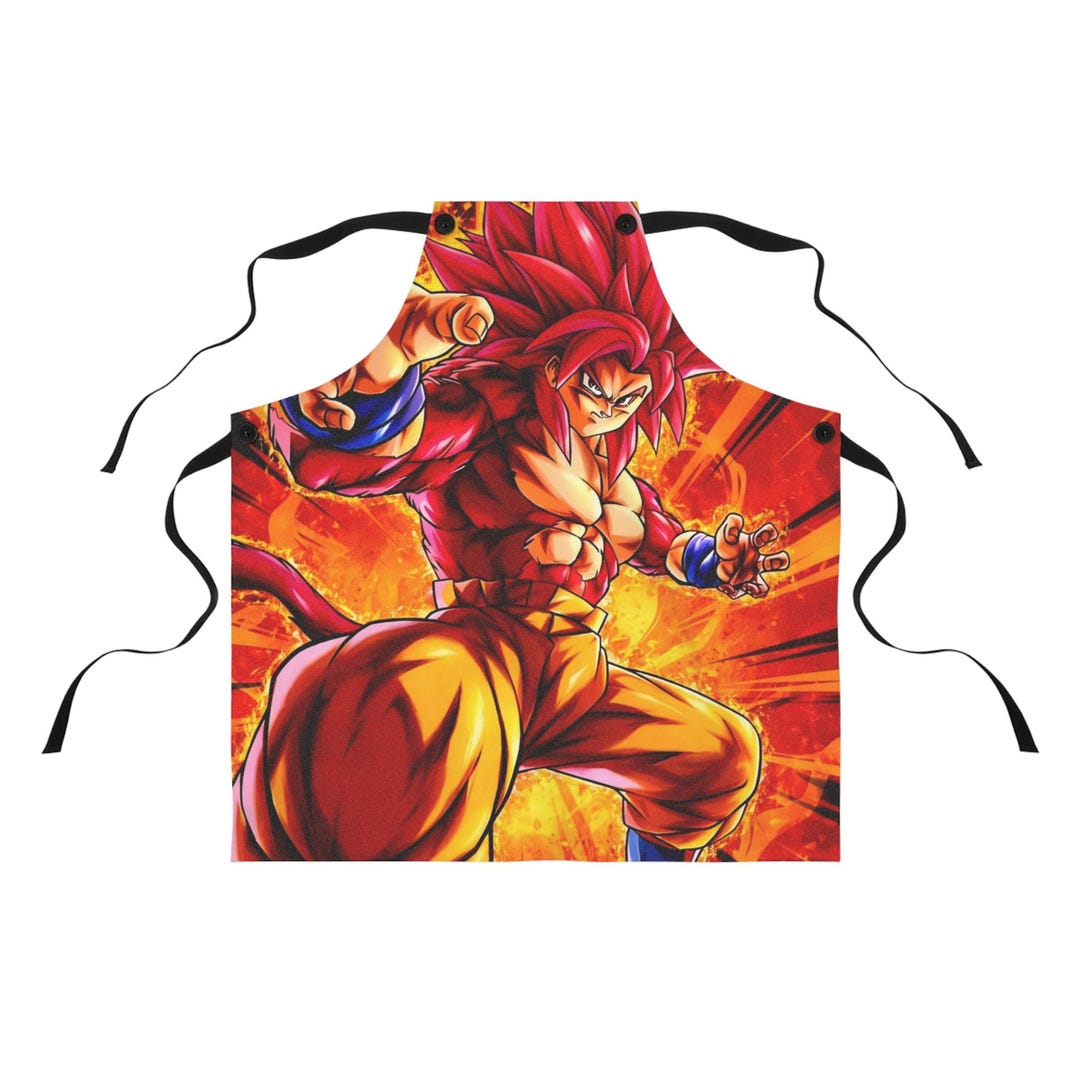 Super Saiyan God Warrior Apron | Anime AOP Cooking Apron - Etsy