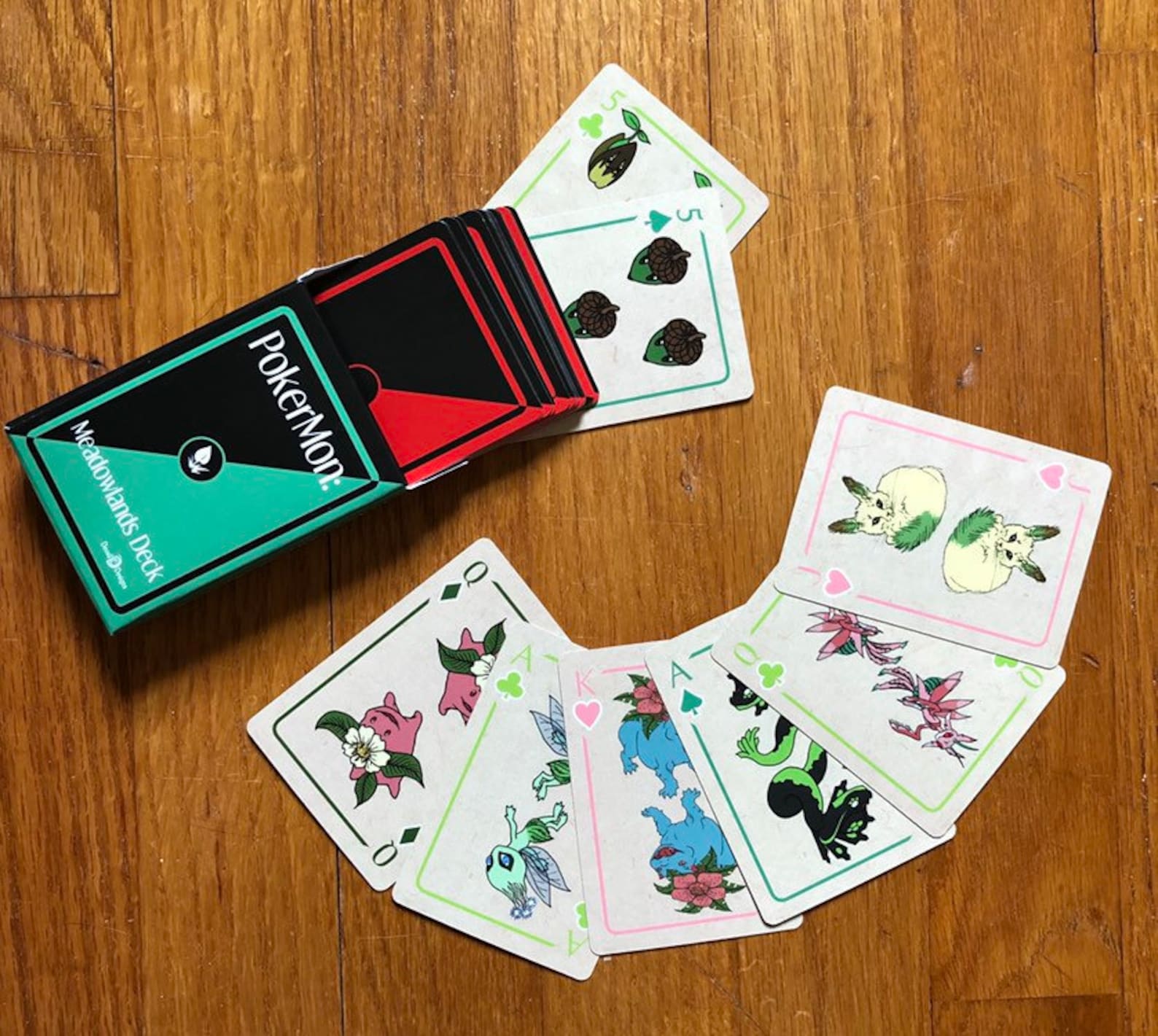 Pokermon Meadowlands Deck: Playing Cards Inspired by Pokémon - Etsy Sweden