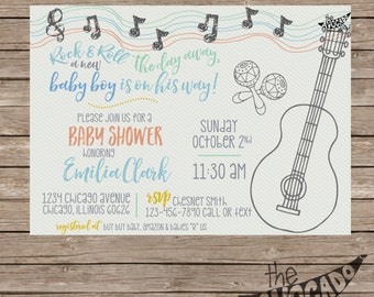 Music baby shower | Etsy