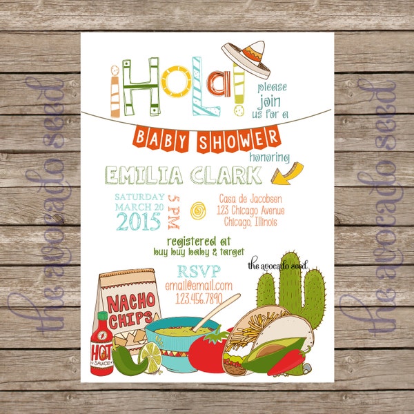 Baby Shower Spanish Invitation - Etsy