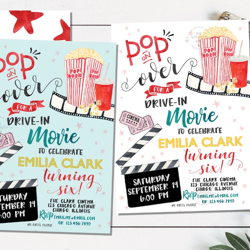 Drive in Invitation - Etsy
