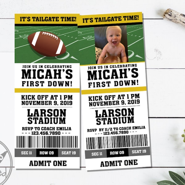 First Down Birthday Party - Etsy