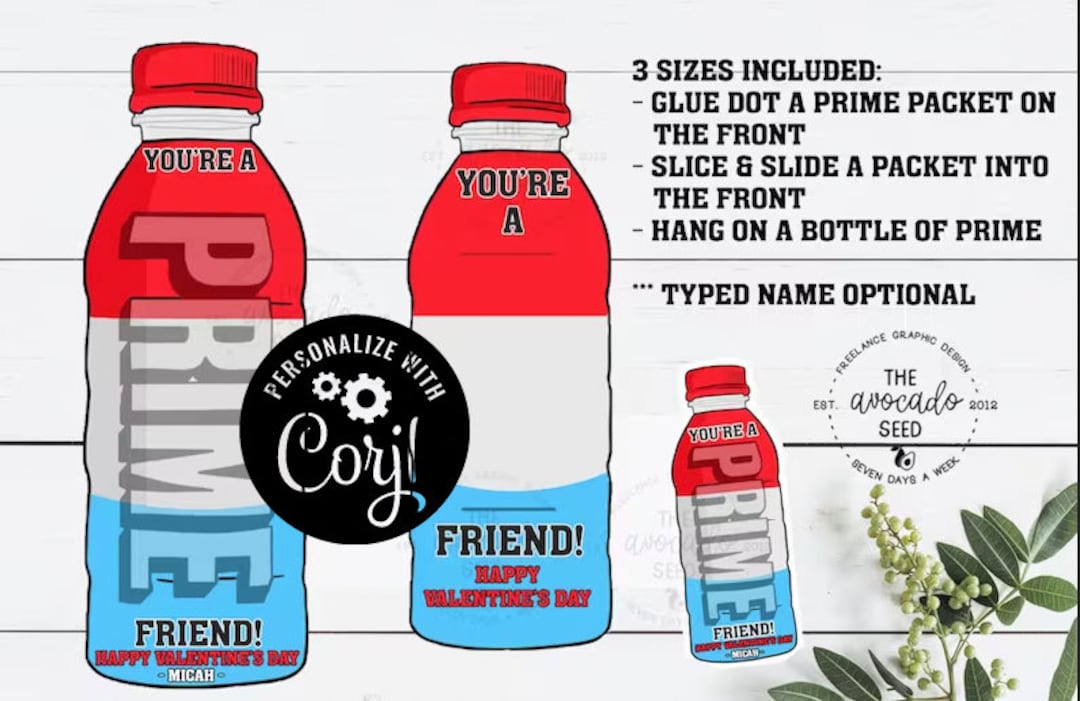 Prime Valentines - Edit Yourself With Corjl - Etsy