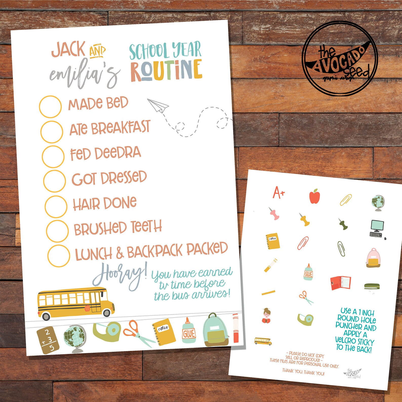 School Year Morning Routine Poster Super Cute and Very - Etsy