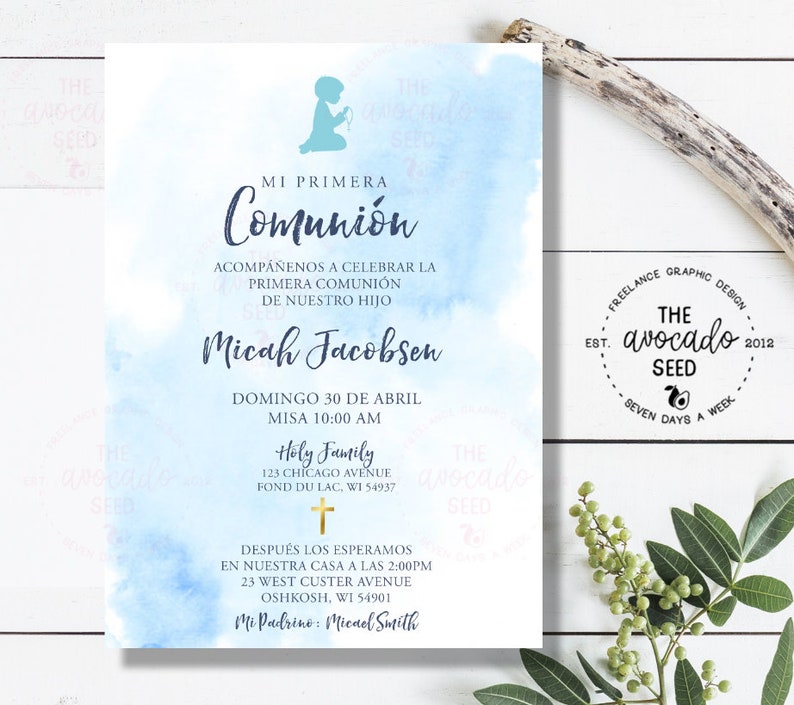 Mi Primera Comunion - DIY Printing or Shipped Prints - Etsy