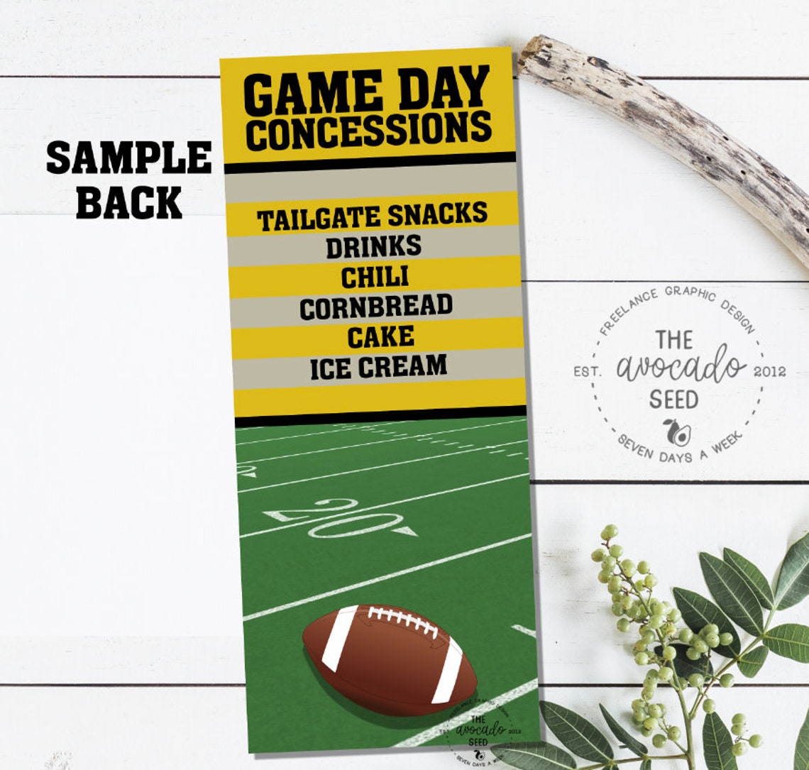 First Down First or Any Age and Any Colors Birthday - Etsy