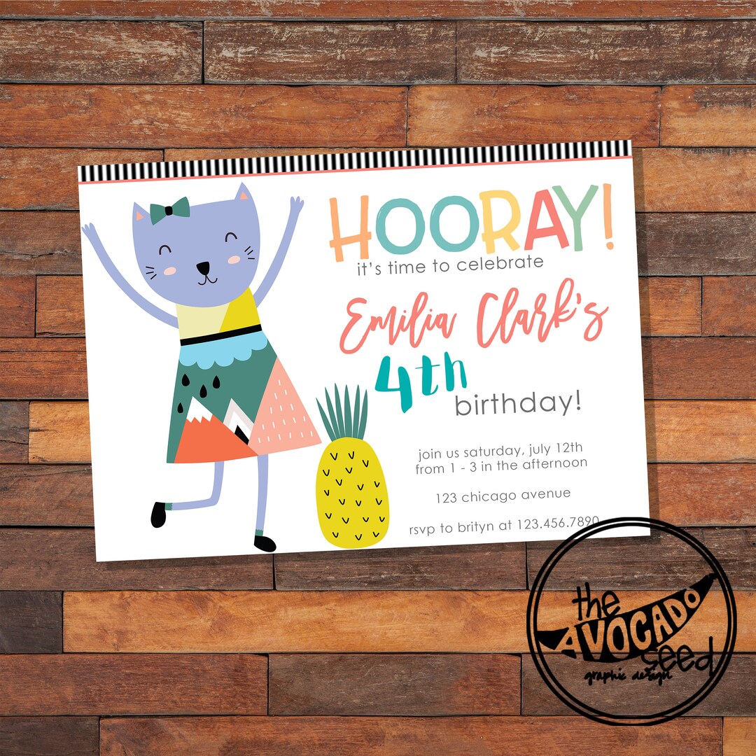 Hooray It's a Birthday Scandi Design Birthday - Etsy