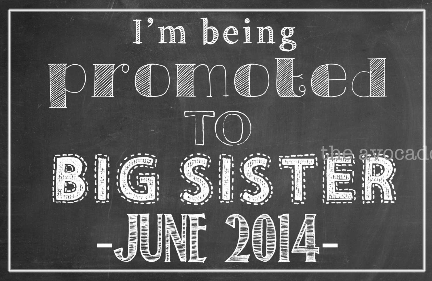 Big Brother Big Sister Promotion Chalkboard Art - Etsy