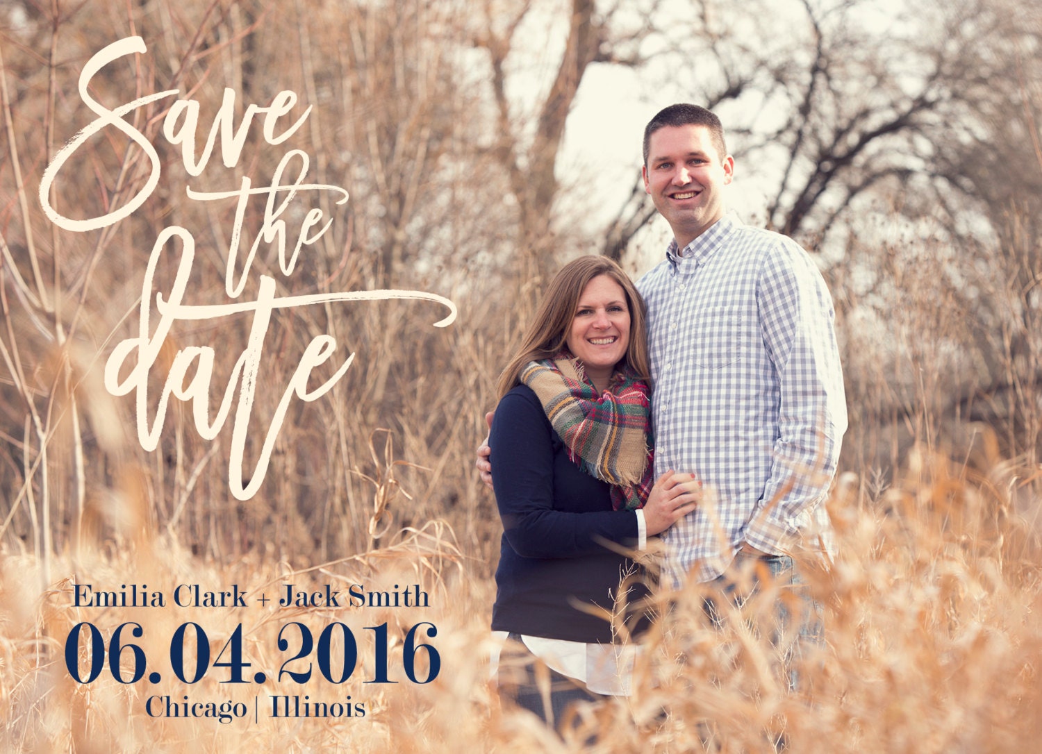 Trendy Modern Rustic Save the Date Post Cards DIY Printing - Etsy