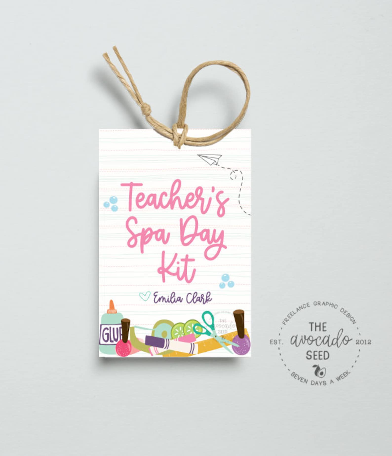 Teacher Educator Spa Gift Tag | Teacher Appreciation - End of School ...