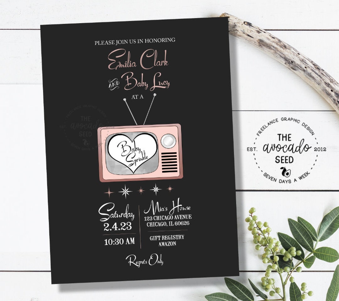 I Love Lucy Inspired Baby Shower Invitation - Digital File or Prints - Etsy