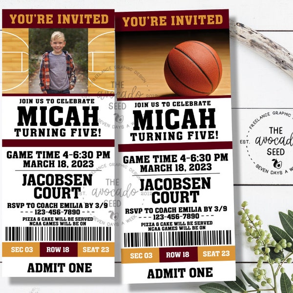 Nba Invitation - Etsy