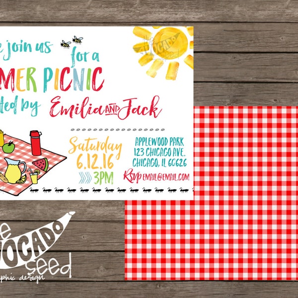 Picnic Invitation - Etsy