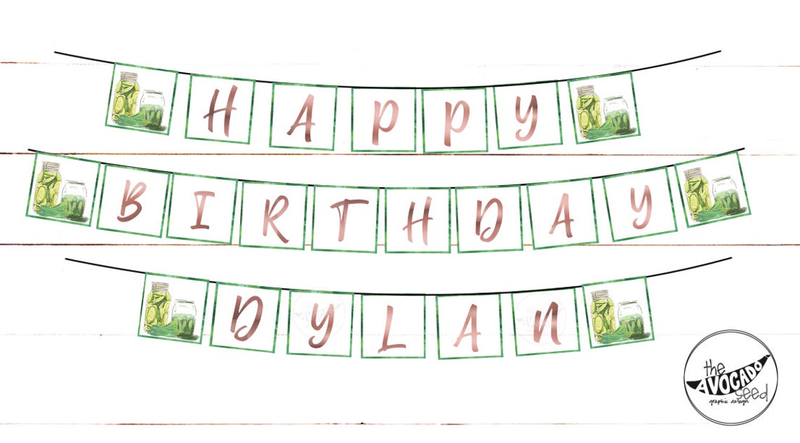 Pickle Party Banner Digital File or Shipped - Etsy
