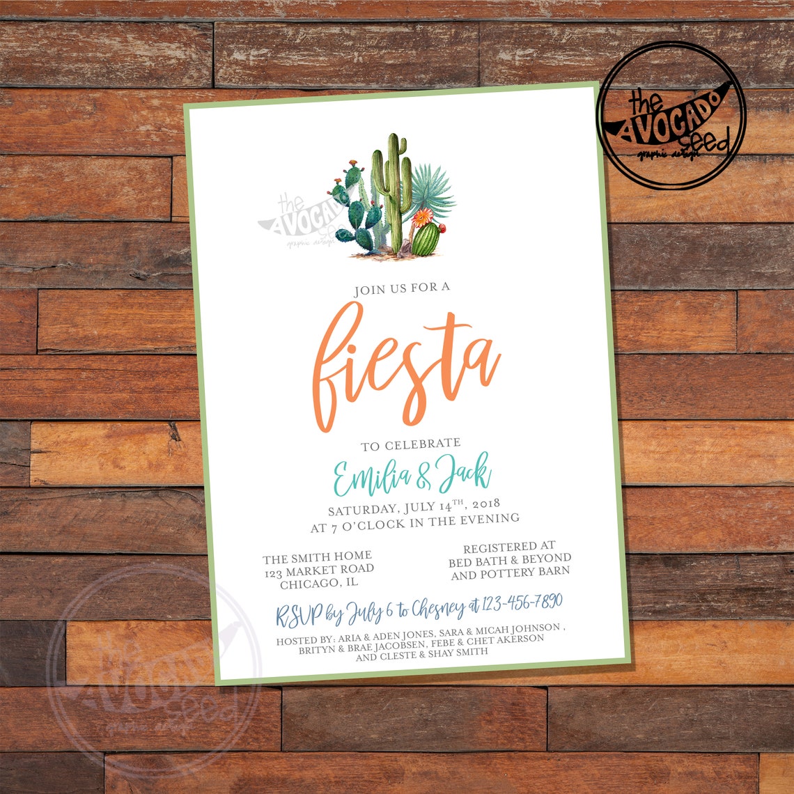 Fiesta Invitation for Any Event DIY Printing price Shown - Etsy