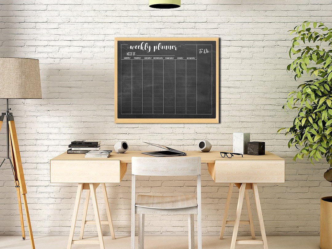 Weekly Planner Wall Calendar Art - DIY Printing Only ANY Size ...