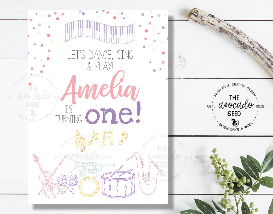 Music Welcome Poster - DIY Printing (emailed Same Day) - Etsy