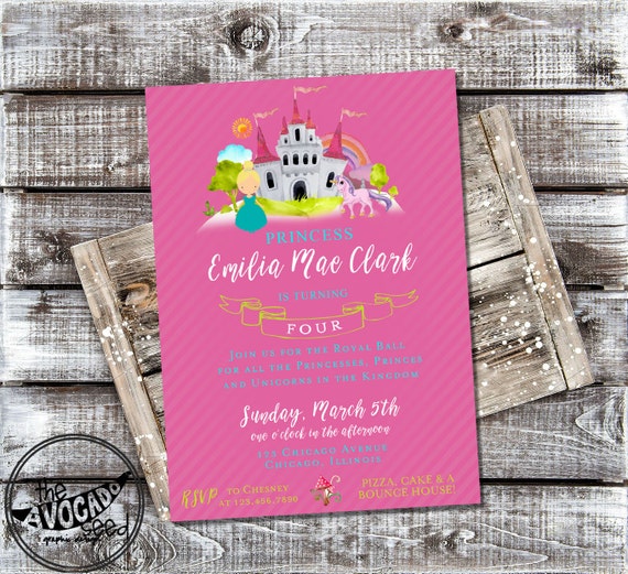 Princess Ball Invitations Diy