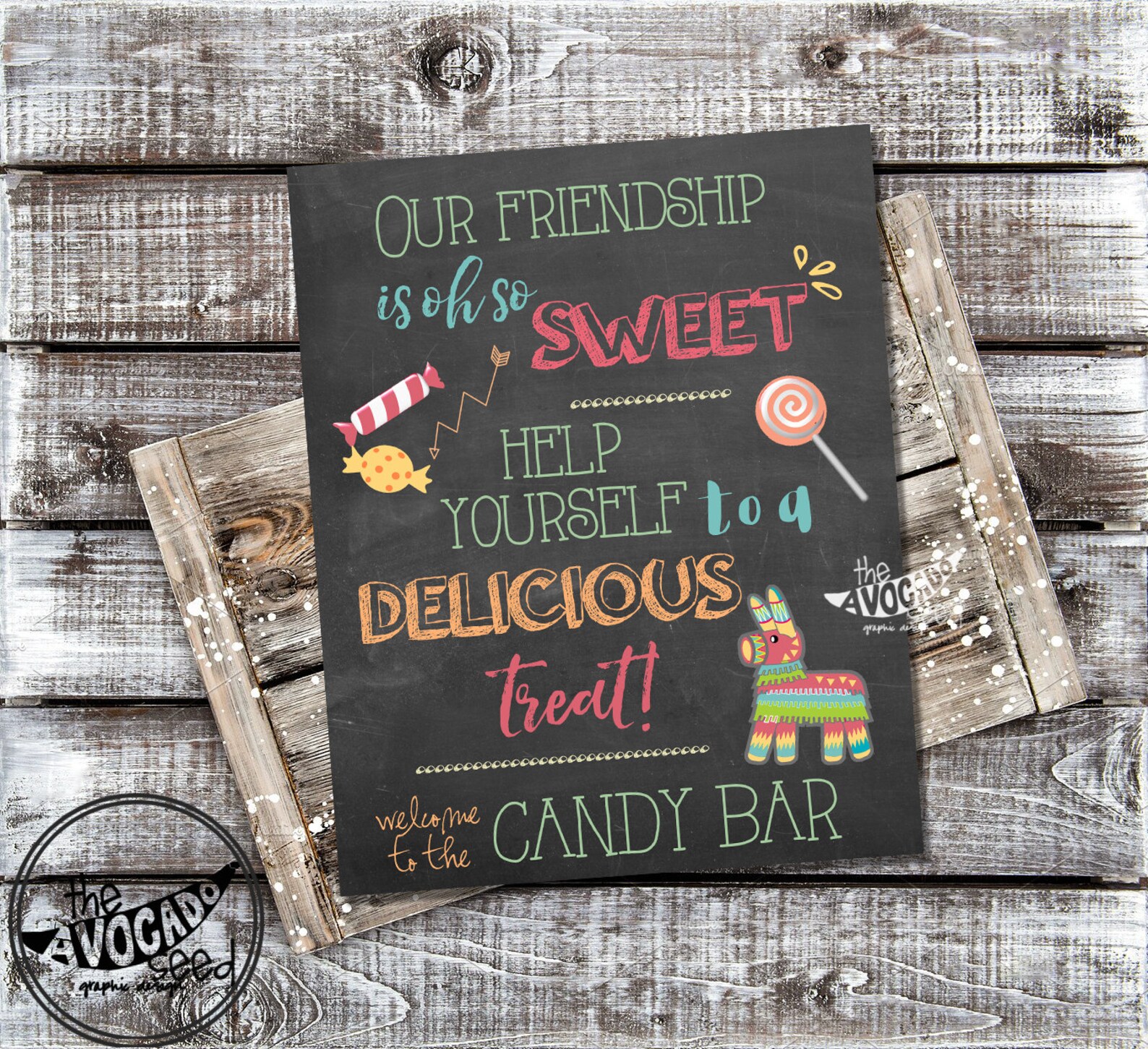 Fiesta Candy Bar Sign DIY Printing or Professional Print - Etsy