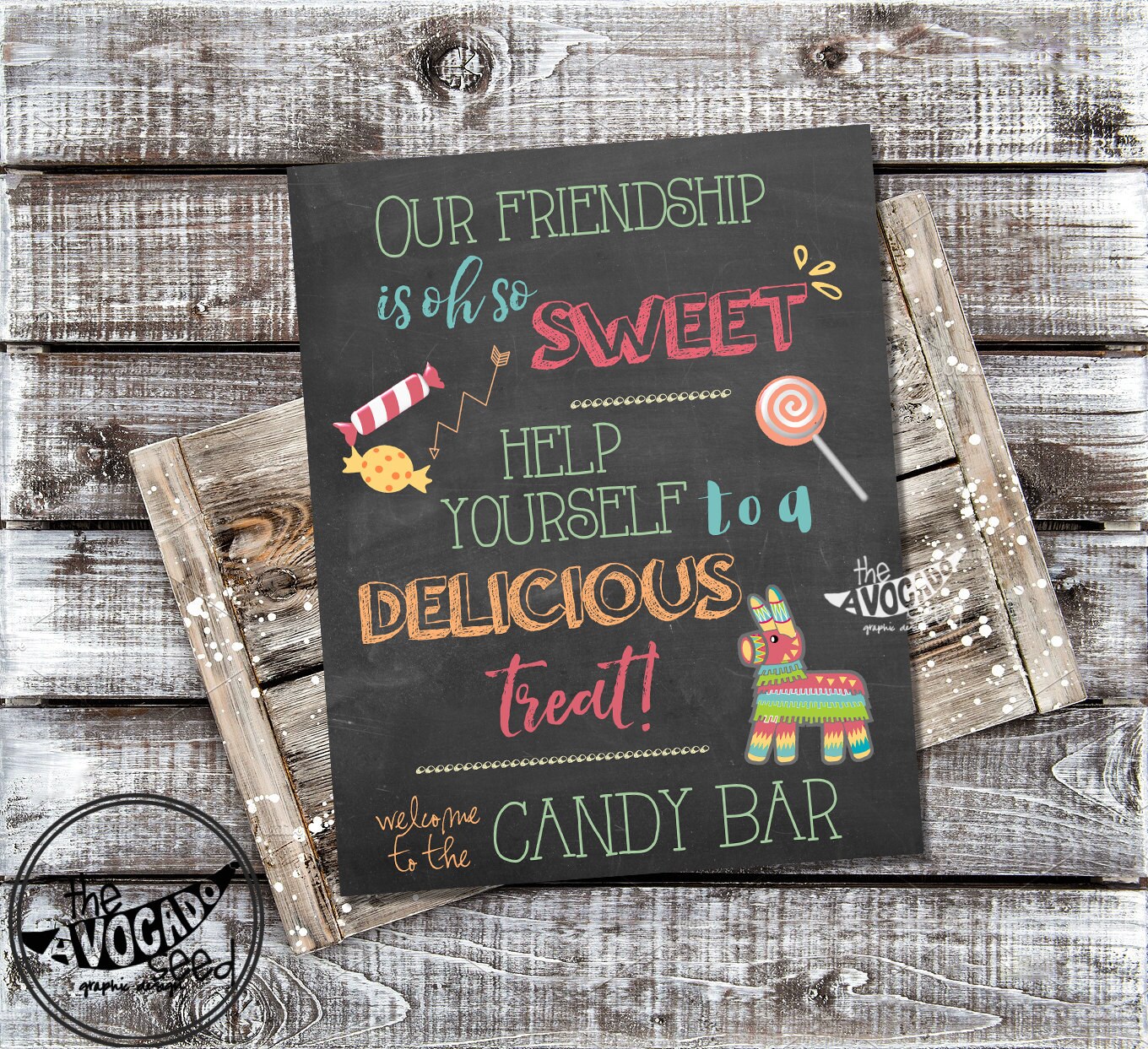 Fiesta Candy Bar Sign DIY Printing or Professional Print - Etsy