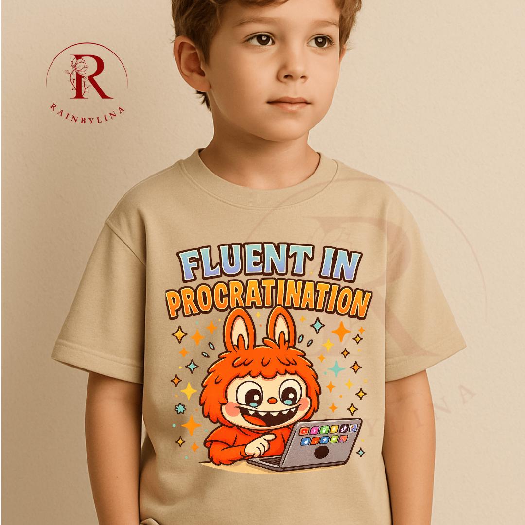 Fluent in Procrastination PNG , Cute Doll Laptop Clipart, Funny Study ...