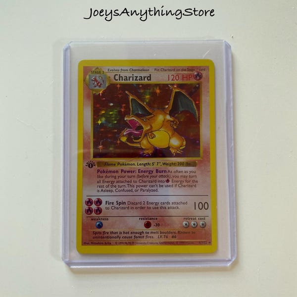 Charizard 1st Edition Cards - Etsy