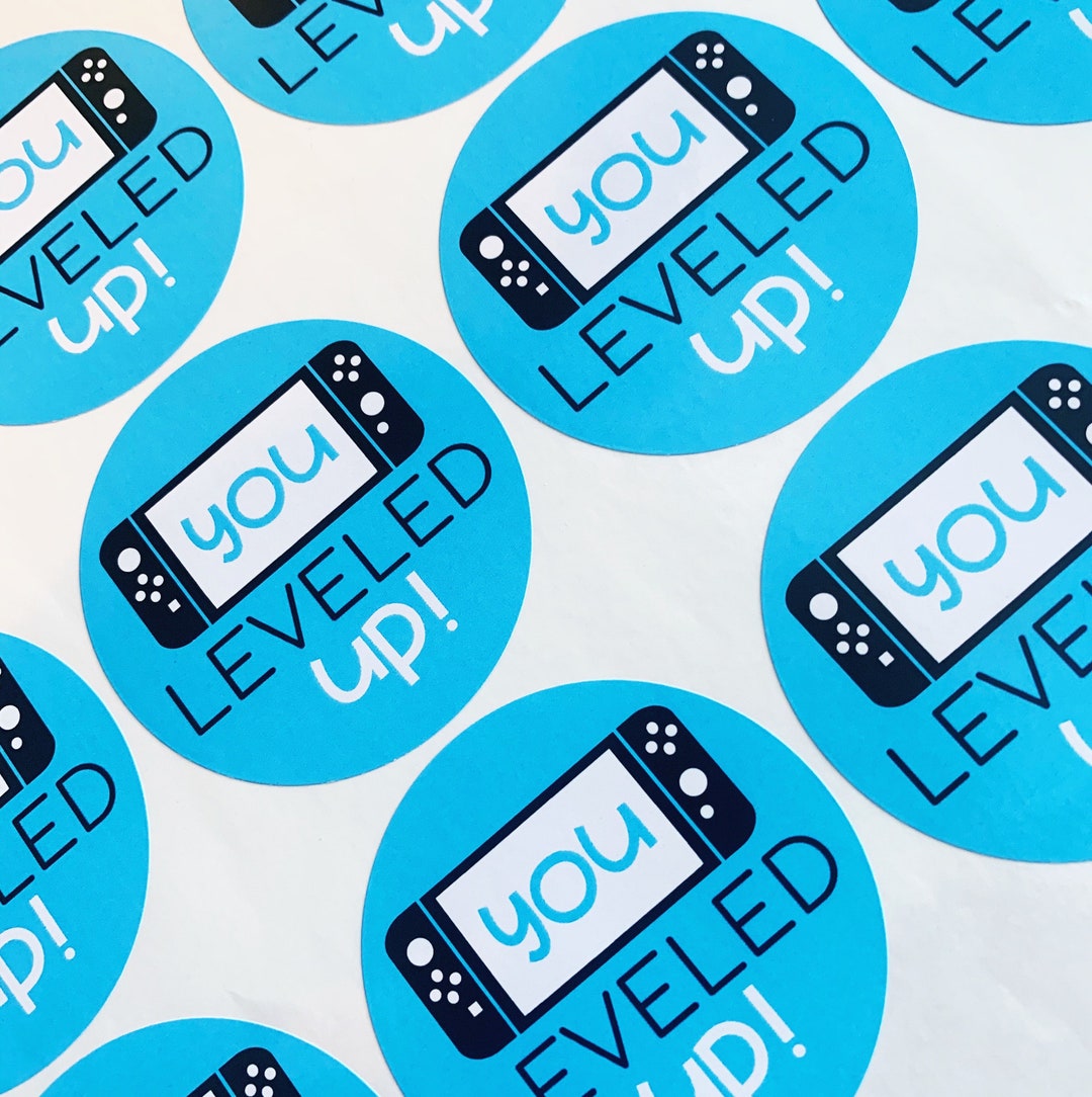 You Leveled up Stickers 20 to Page - Etsy