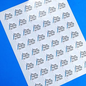 Sign & Return Stickers- 48 to Page - Etsy